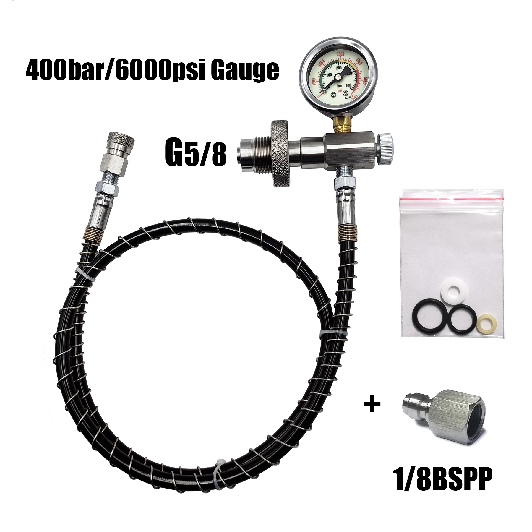HPA-Scuba-Diving-Chargeing-Adapter-HP-Filling-Station-With-Hose-6000psi ...
