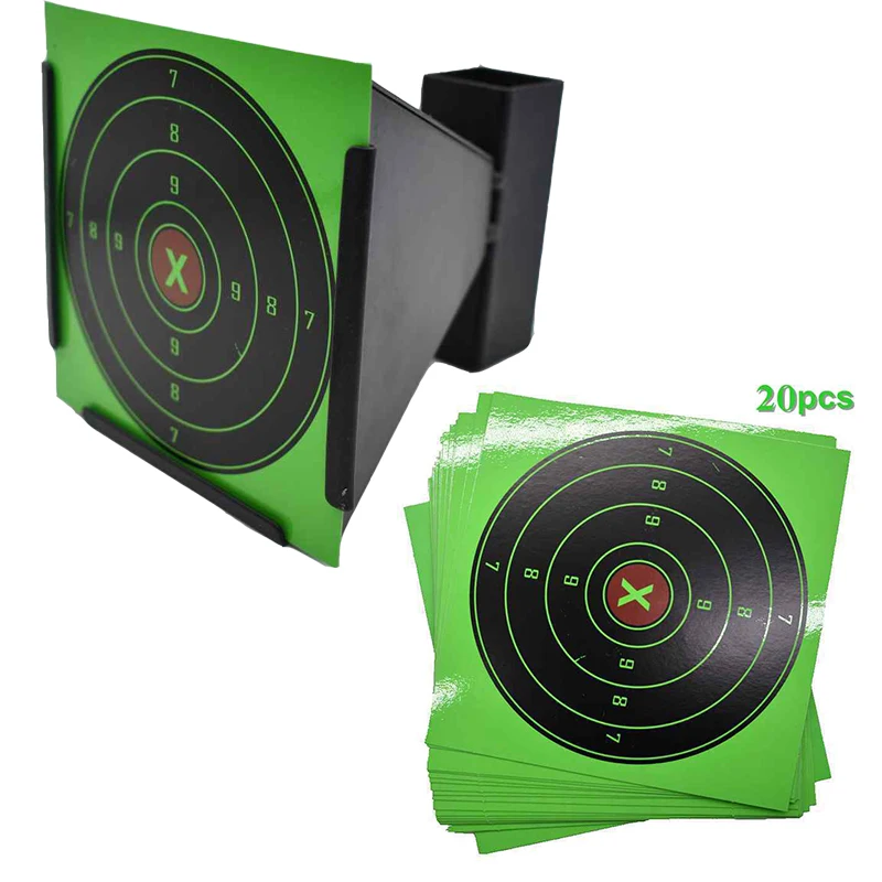 Cible-de-tir-tactique-de-14cm-avec-20-pi-ces-de-papier-fusil-Air ...