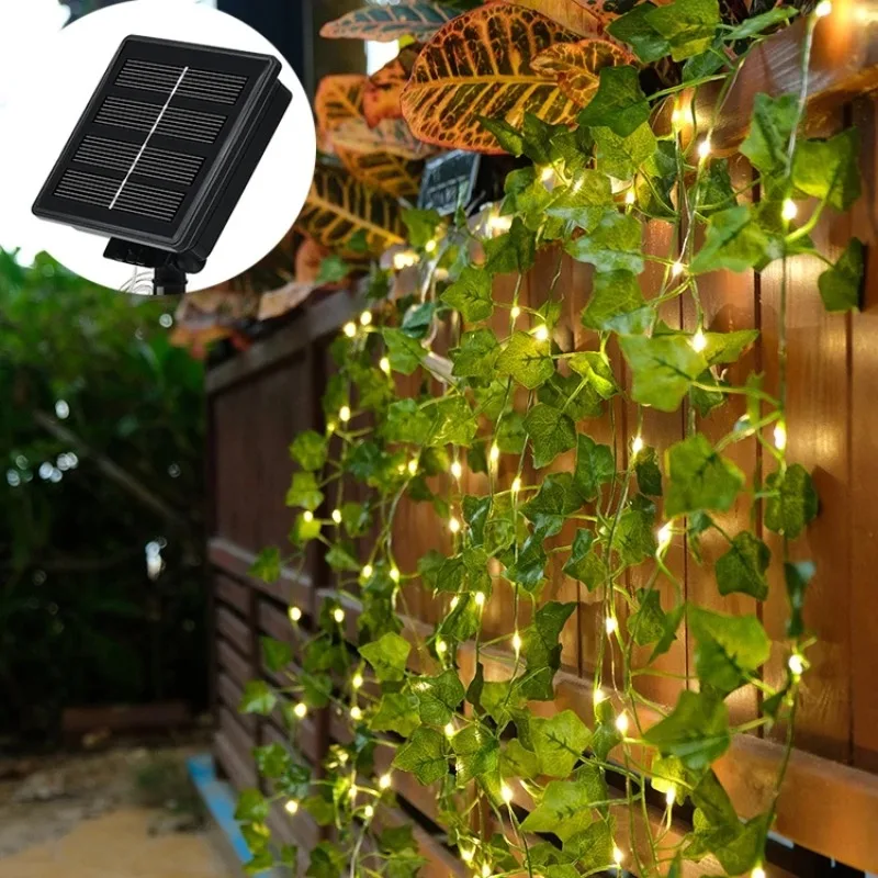 Solar-Vine-String-Lights-Outdoor-Water-Resistant-Ivy-Lights-LED ...