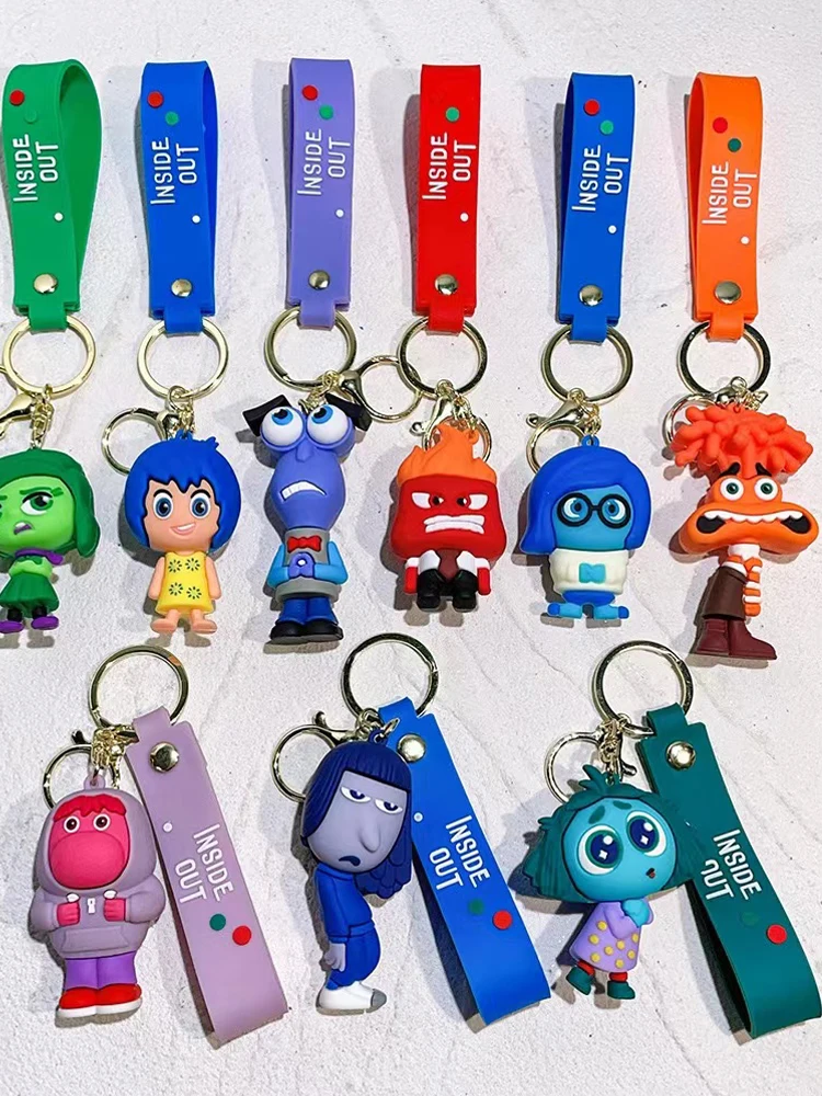 Disney-Inside-Out-Keychains-Cartoon-Joy-Sadness-Anger-Disgust-Fear ...