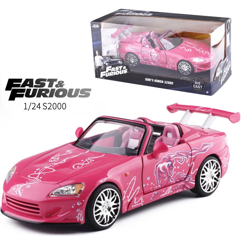 Jada1: 24 Pink S2000- Convertible Model Alloy Car Toy Children's Gift ...