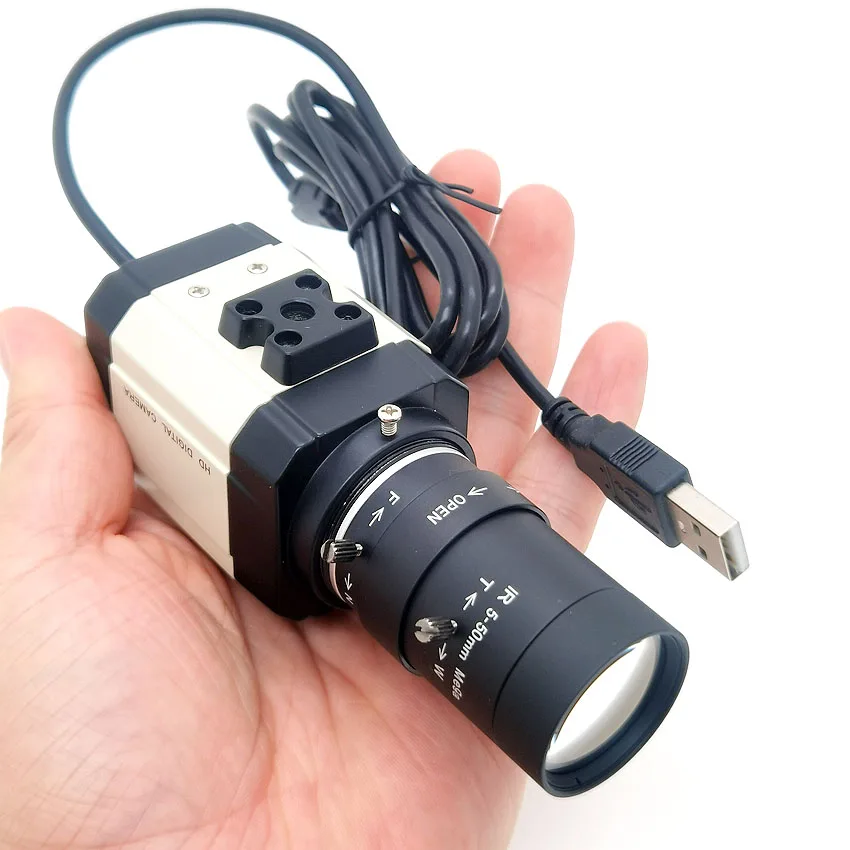 4MP 30fps 2560x1440 High Speed UVC USB Webcam 5-50mm/2,8-12mm Vario ...