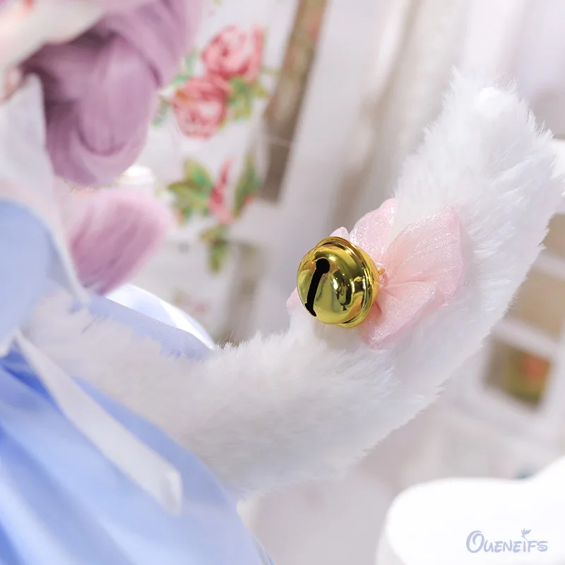 BJD Doll Naiko 1/4 Meow Gloves and Jingle Bell Tail Decorative Style ...