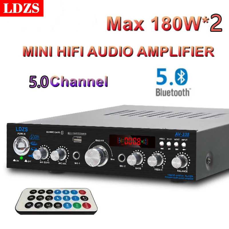 100W-Home-Audio-Amplifier-Class-D-Power-Speaker-Amp-Bluetooth-5-0 ...