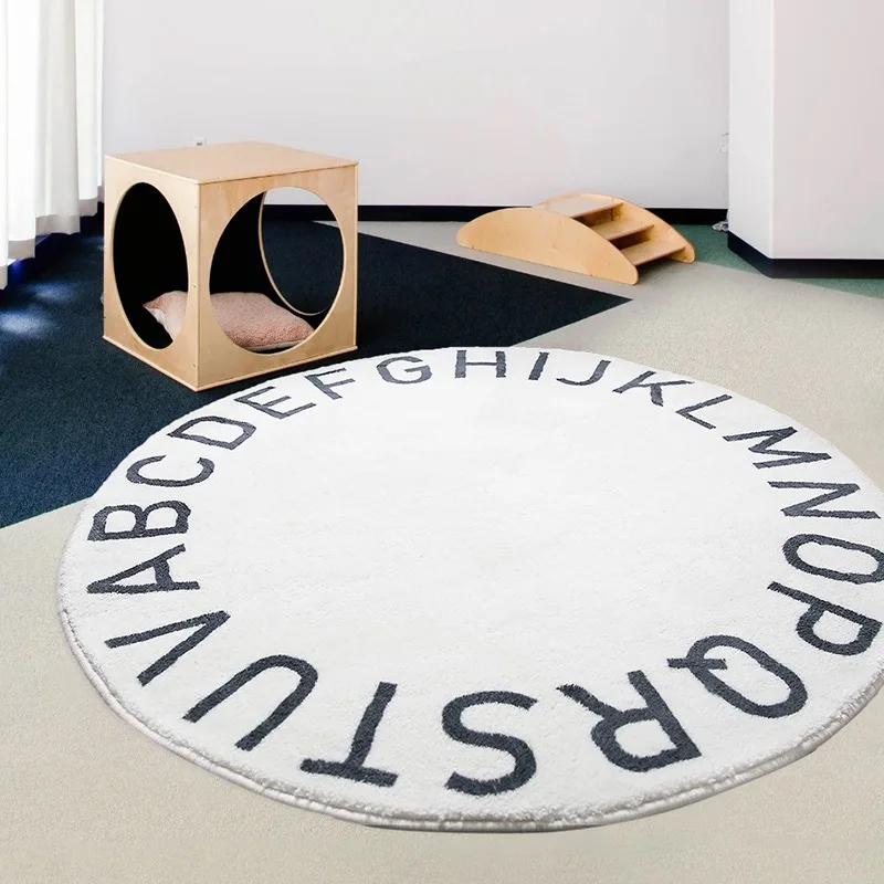 Nordic-Round-Cartoon-Carpet-Home-Bedroom-Bedside-Children-s-Room-Cute ...