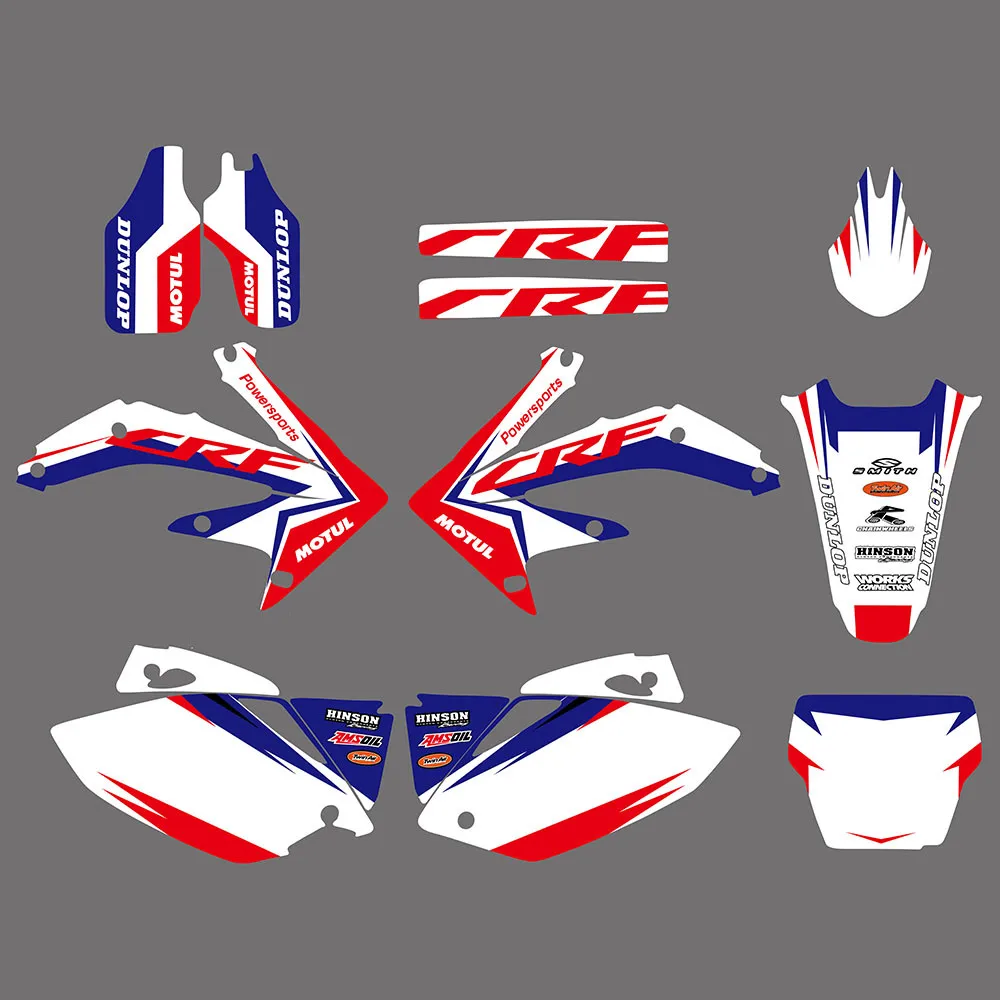 Customized-Motorcycle-CRF-250R-Graphics-Decals-Stickers-Background-kits ...