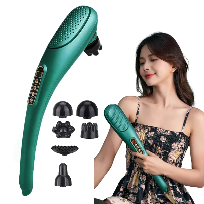 Electric-Back-Massager-Hand-Held-Infrared-Heating-Vibration-Wireless ...