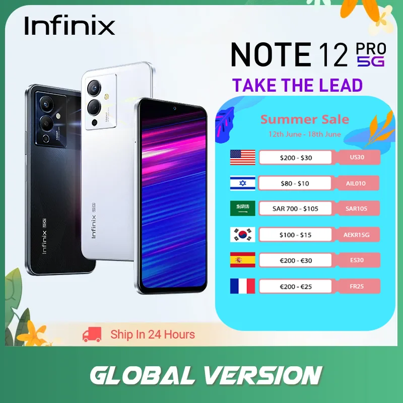 Infinix not 12 PRO 5G Smartphone 8GB 128GB 6nm boyutları 810 Ultra ...