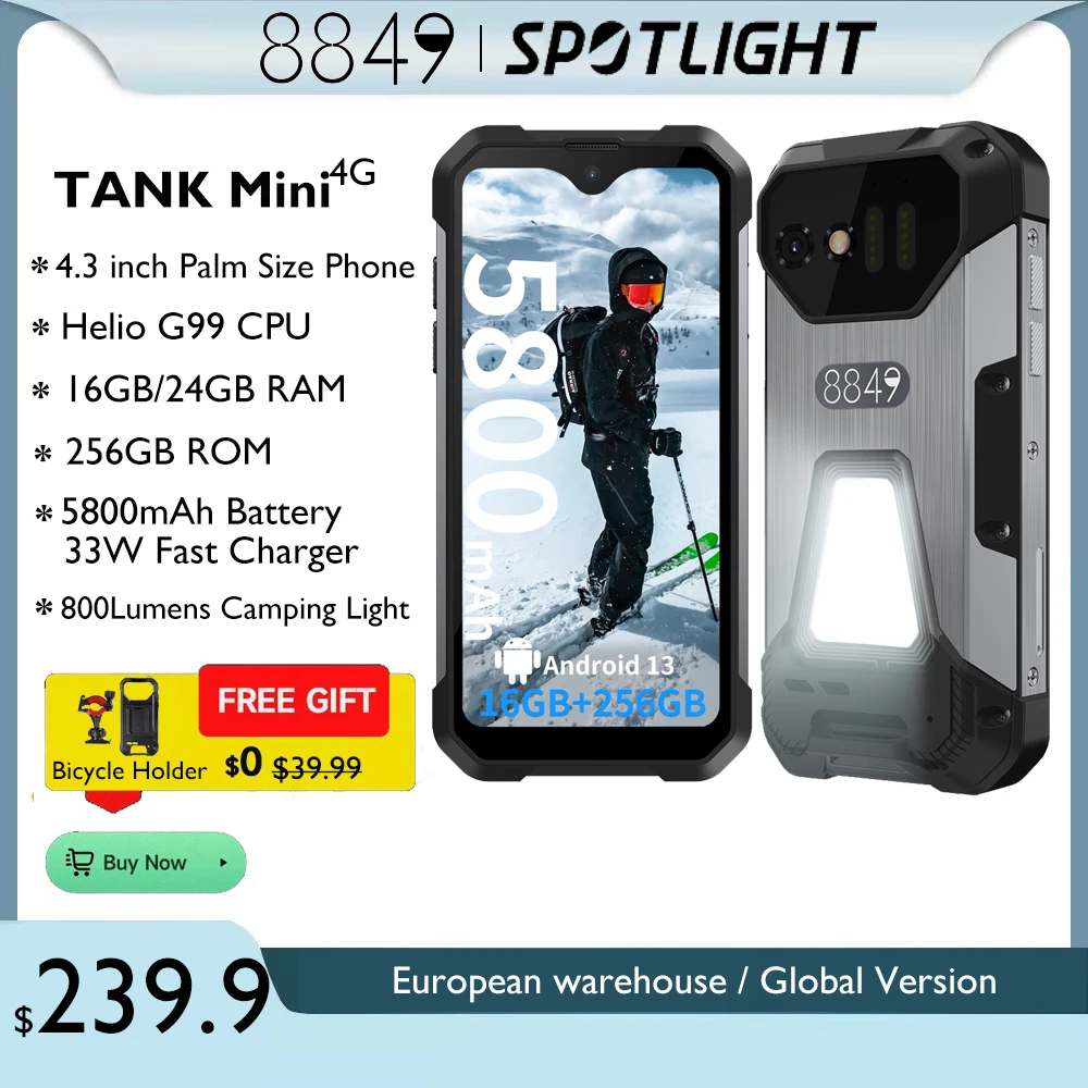 Mini-tel-fono-inteligente-resistente-al-agua-Smartphone-peque-o-4G-para ...