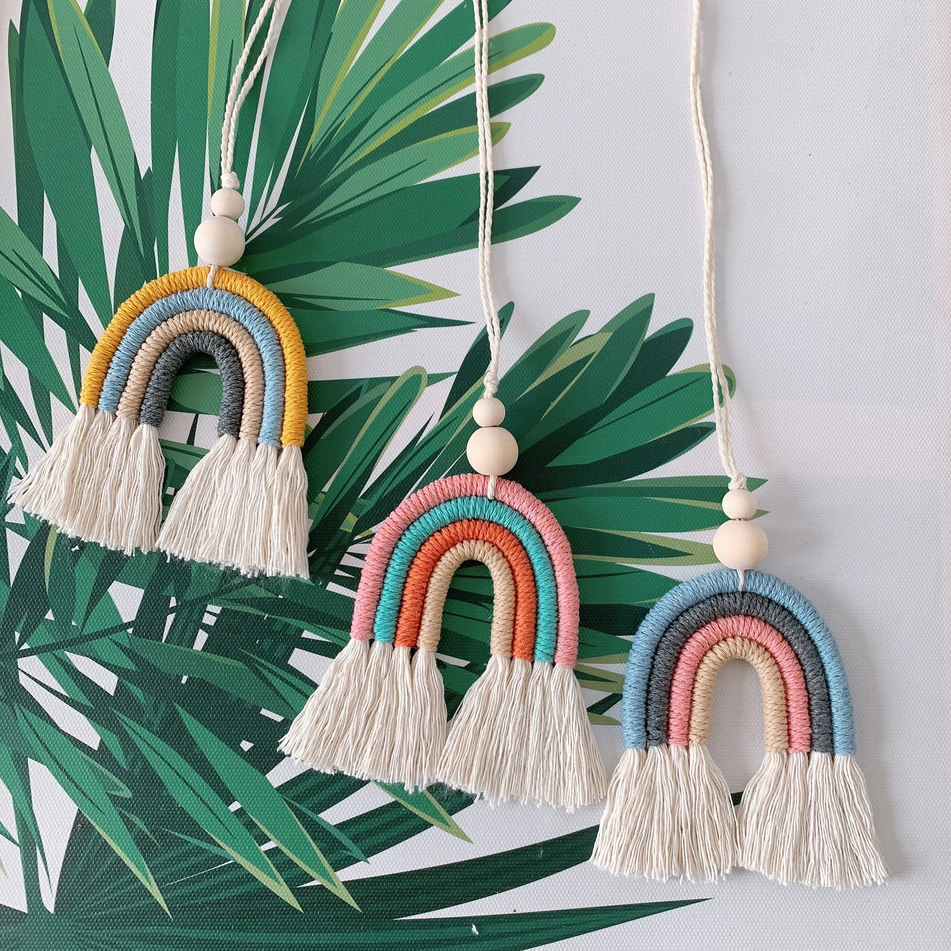 Car-Pendant-Creative-Rainbow-Decor-Hanging-Pendant-Ornament-Car-Rear ...