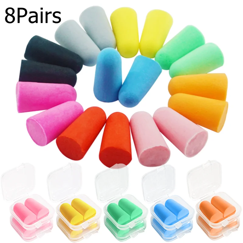 Silicone Sound Insulation Ear Plug Ear Protection Earplug Soft Anti ...