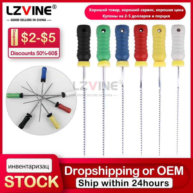 1Box-Dental-Hand-Use-K-Files-21-25mm-Stainless-Steel-Endodontic-Root ...