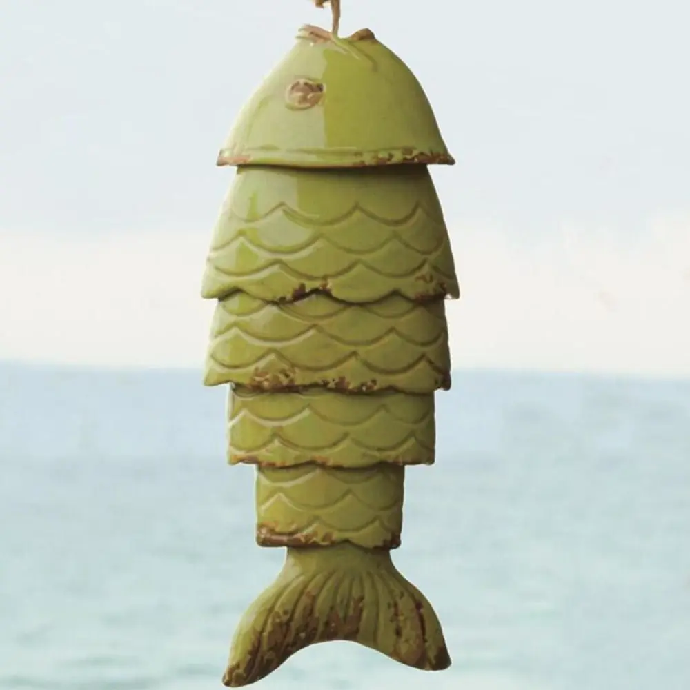 Colored-Koi-Fish-Wind-Chime-Metal-Fish-Tail-Craft-Outdoor-Resin-Wind ...