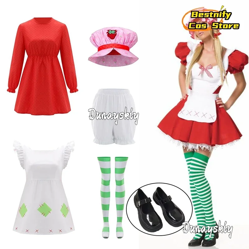 CosplayStrawberry Shortcake Cosplay Lolita Costume Classic Suit Women ...