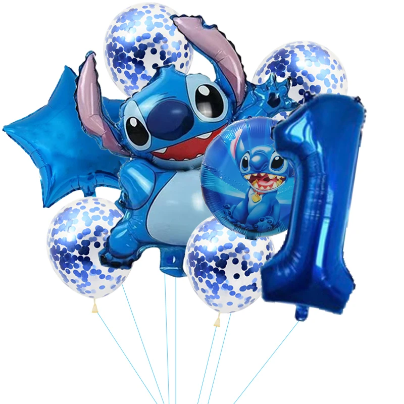 Disney Lilo & Stitch Foil Balloon Party Supplies Digital Birthday ...