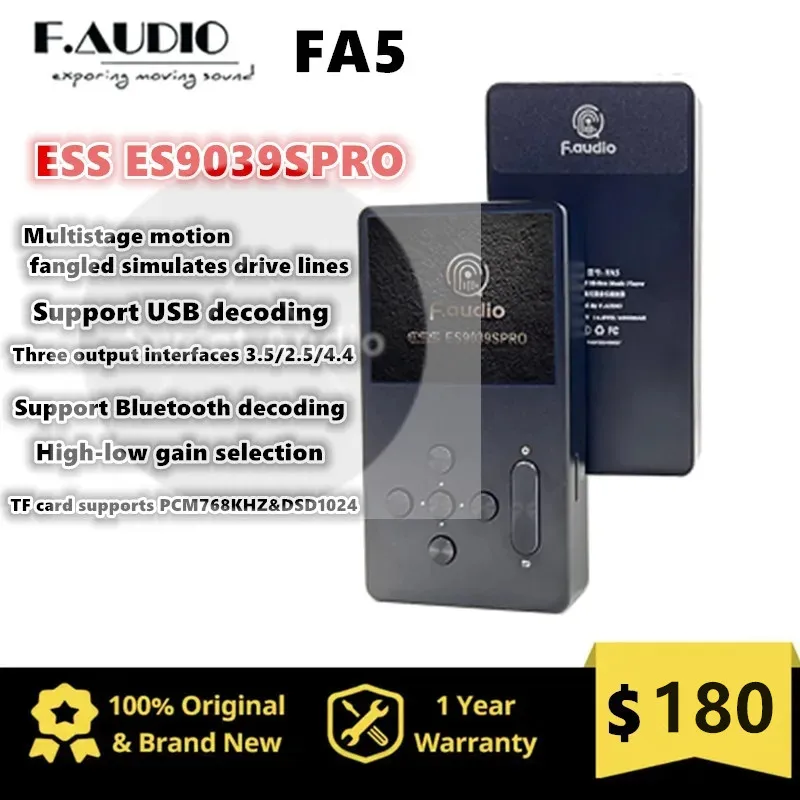 F-AUDIO-FA5-Leitor-MP3-Decodifica-o-USB-HIFI-DSD-Bluetooth-Chip ...