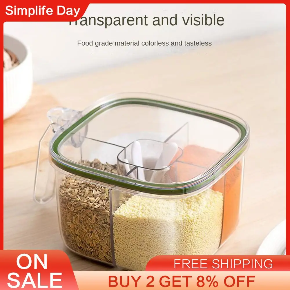 Multi-grid-Household-Seasoning-Box-Convenient-Seasoning-Jar-Combination ...