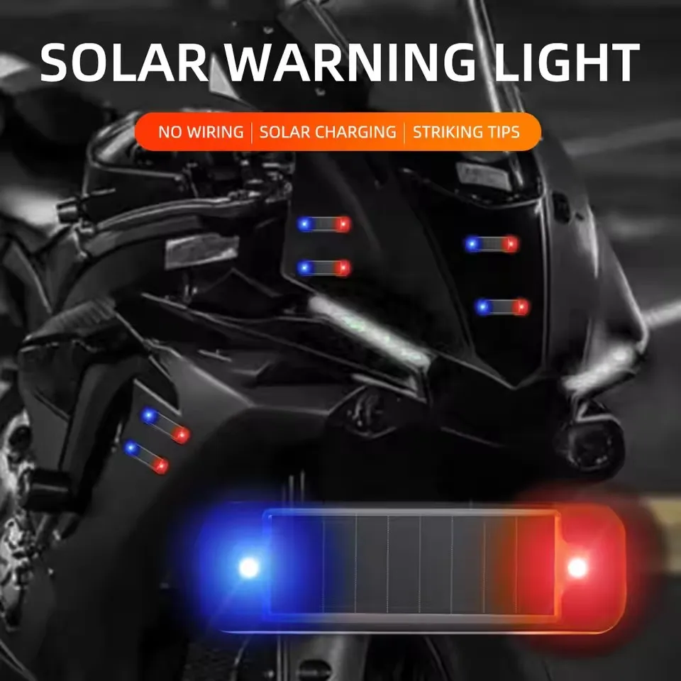 Car solar charging, grille light, night riding, anti rear end collision ...