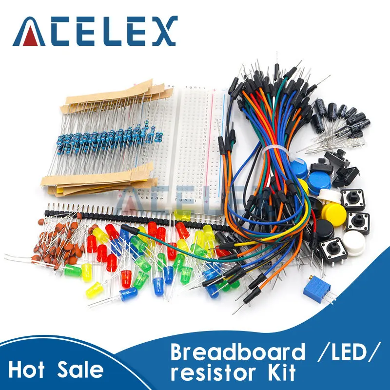 Kit-de-iniciaci-n-para-resistencia-arduino-LED-condensador-cables-de ...