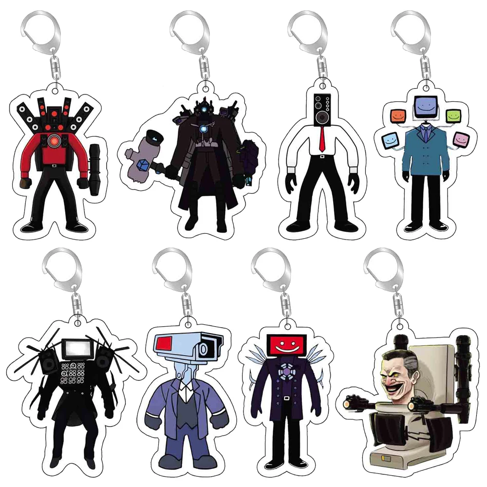 Anime-Skibidi-Toilet-Acrylic-Keychain-Figure-Skibidi-Dop-Toy-Pendant ...