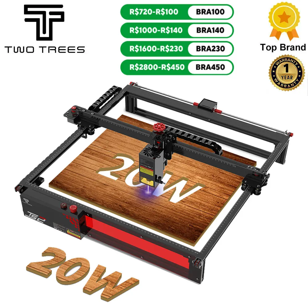 TWOTREES-TS2-160W-CNC-Laser-Engraver-Engraving-Cutting-Machine-Built-in ...