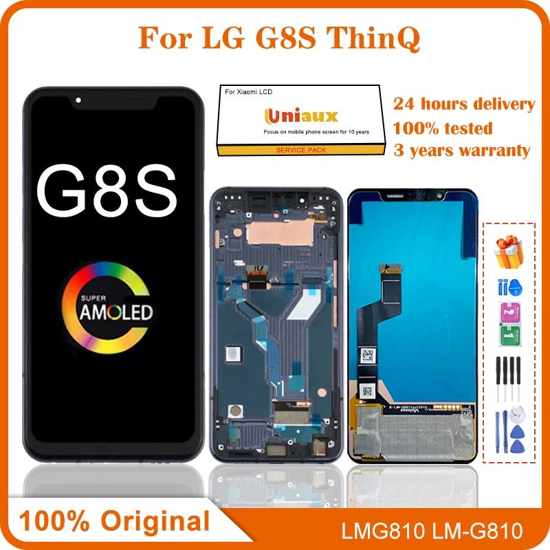 6.21"Original AMOLED For LG G8S ThinQ G810 G810EAW LCD Display Touch ...