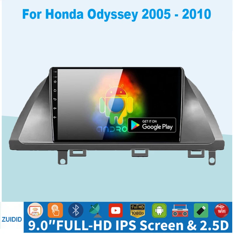 For-Honda-Odyssey-2005-2006-2007-2008-2009-2010-Tesla-Type-Android-Car ...
