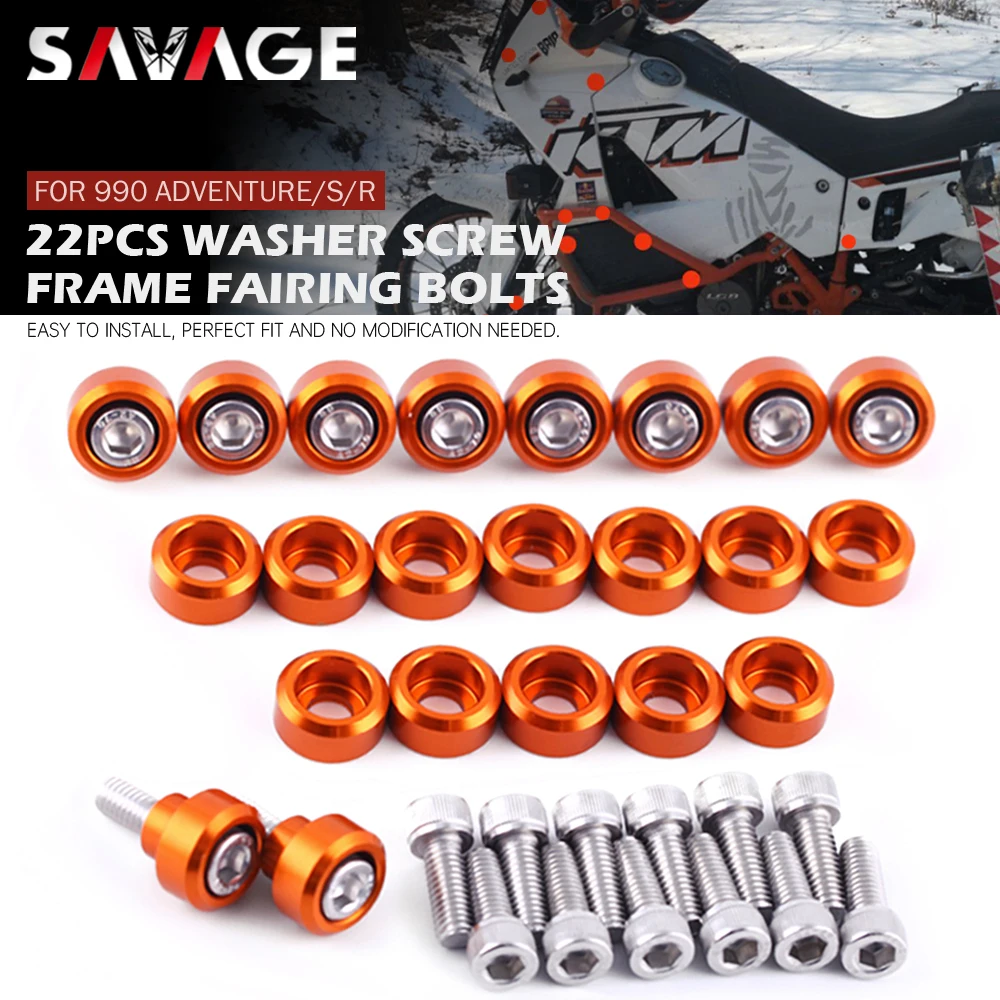 22pcs Front Fender Frame Fairing Screw For 990 ADVENTURE/S/R 2006-2013 ...
