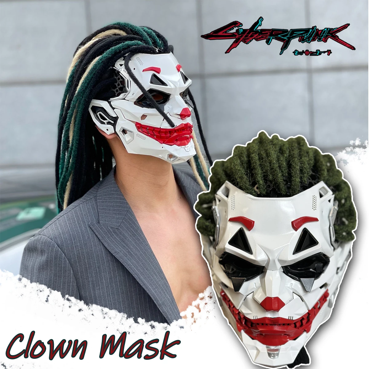 Joker with Dreads Mask: The Ultimate Cyberpunk Cosplay Experience for ...