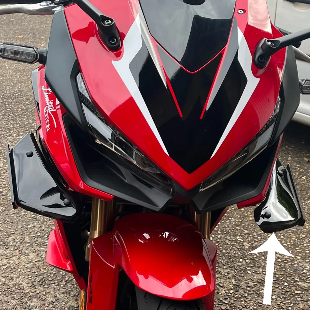 CBR500R-Winglets-Moto-Front-Fairing-Aerodynamic-Side-Wing-Fixed-Spoiler ...