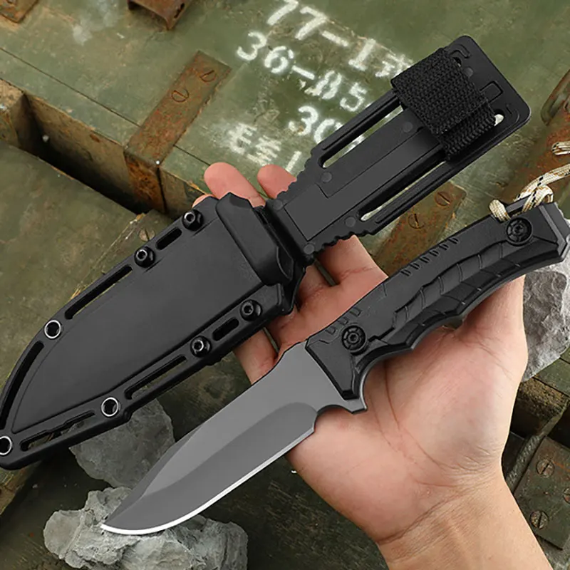 Outdoor-Knife-Small-Straight-Knife-Wilderness-Survival-Tactical-Knife ...