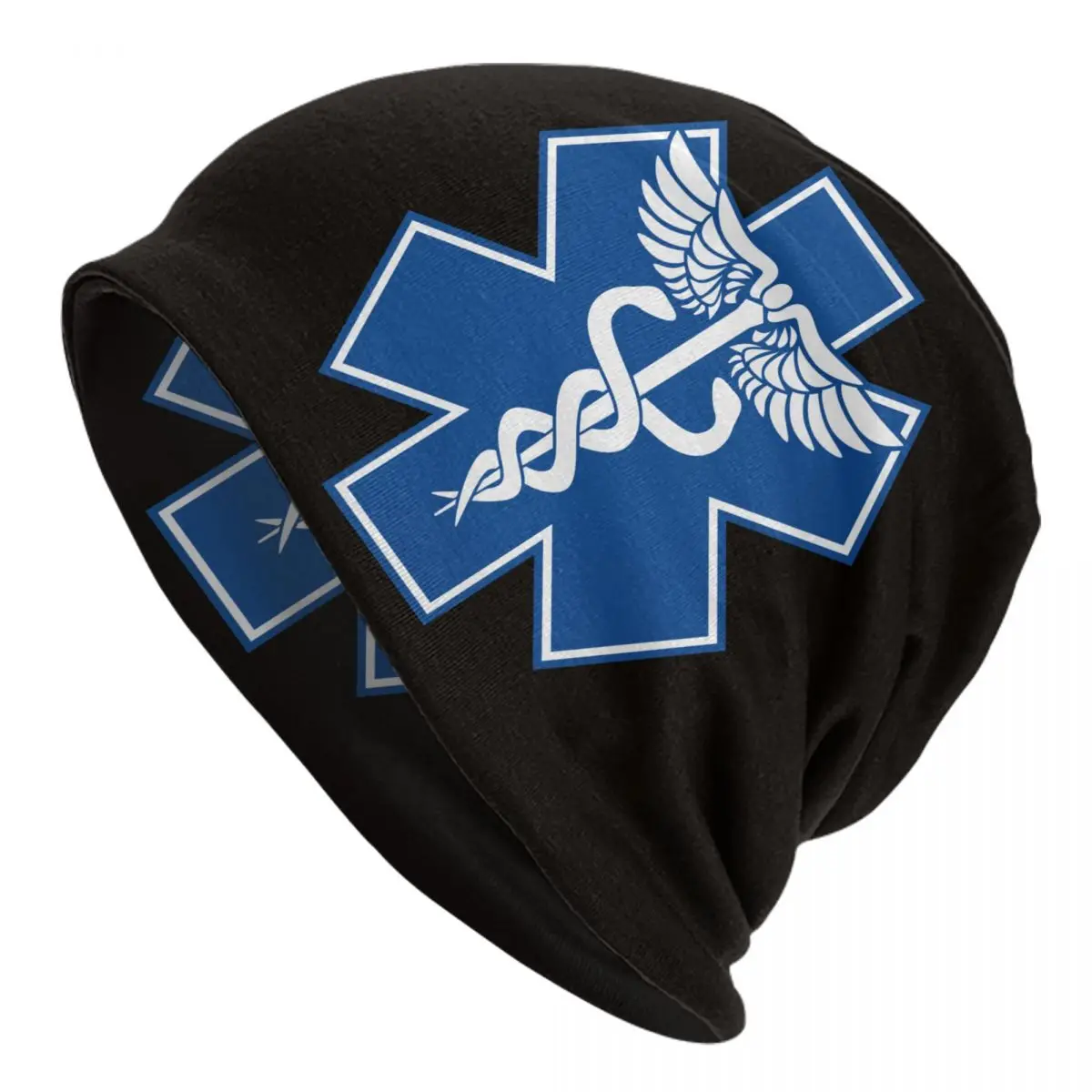 EMT-Blue-Medical-Symbol-Bonnet-Hats-Fashion-Knitting-HatAutumn-Winter ...