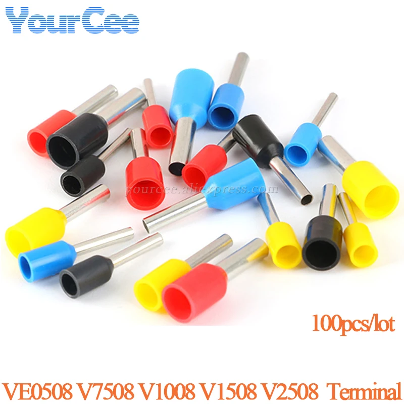 100pcs-lot-Europe-Style-Pin-Terminal-VE0508-7508-1008-1508-2508-Tube ...