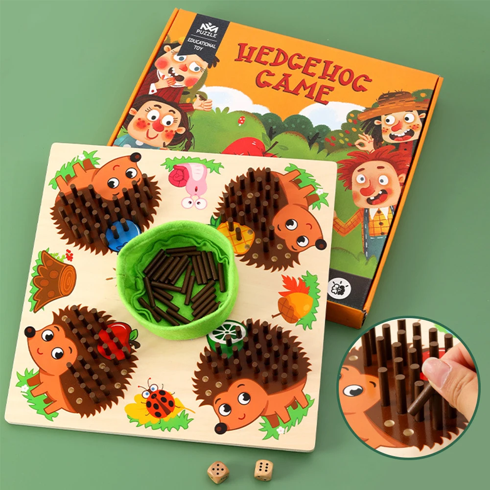 Hedgehog-Board-Game-Fine-Motor-Skill-Early-Education-Toys-Comprehensive ...