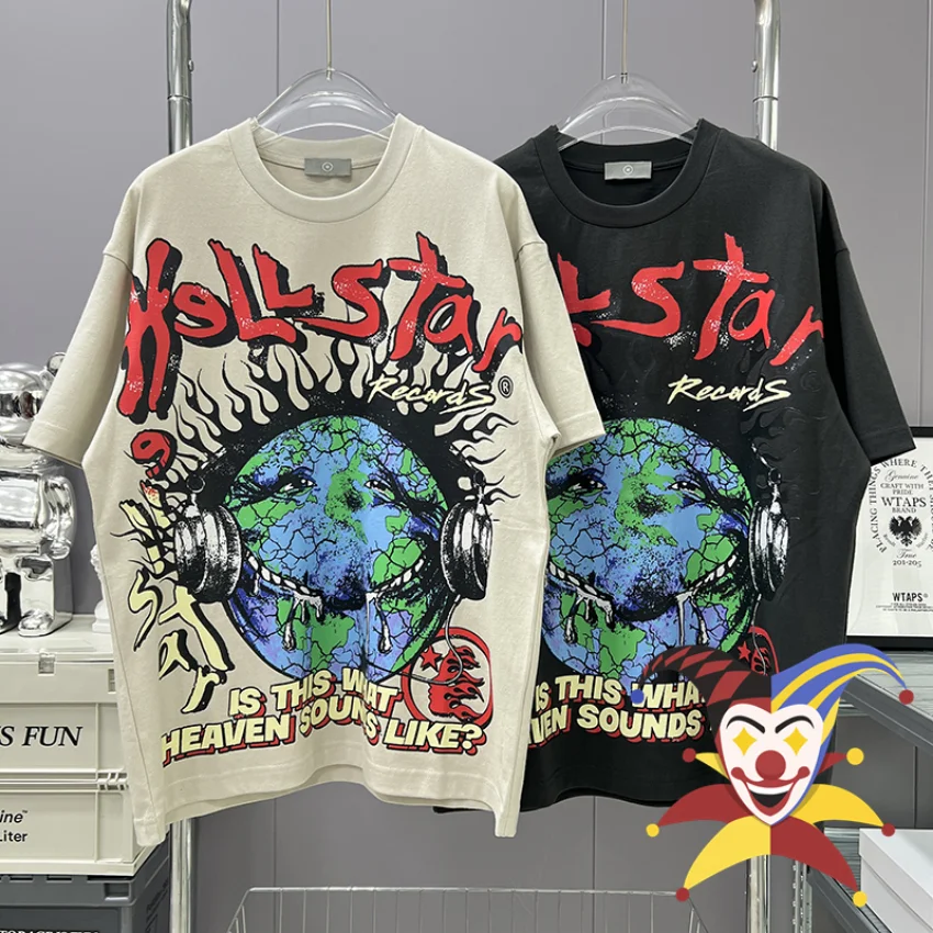 Vintage Ghost Face Headset Letter T Shirt Men Women Oversized T Shirt ...