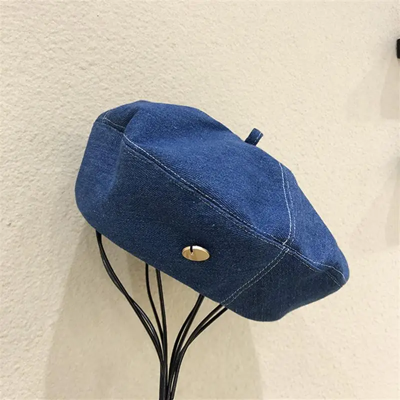 Women-s-Denim-Beret-Hat-Jeans-Berets-Painter-Hats-Spring-Beanie-Hat ...