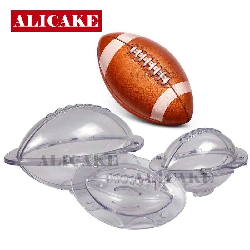 3D-Rugby-Football-Chocolate-Mould-Polycarbonate-6Pcs-Confectionery ...