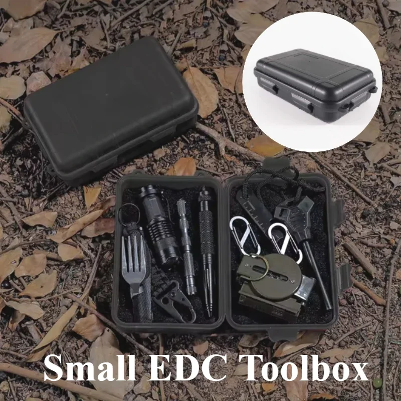 1pc Small EDC Plastic Tool Box Easy to carry Shockproof Waterproof ...