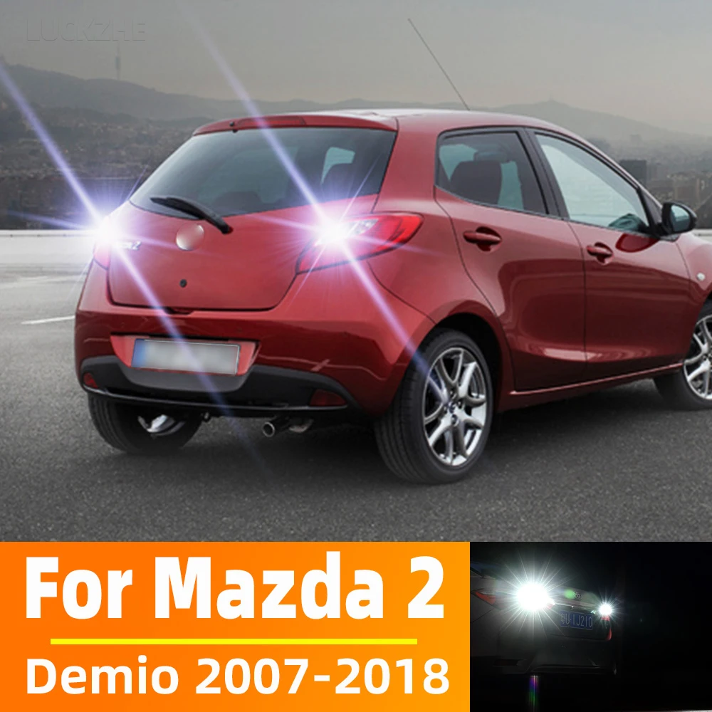 2Pcs For Mazda 2 For Demio De DW DY 2007-2018 LED Backup Reversing Back ...