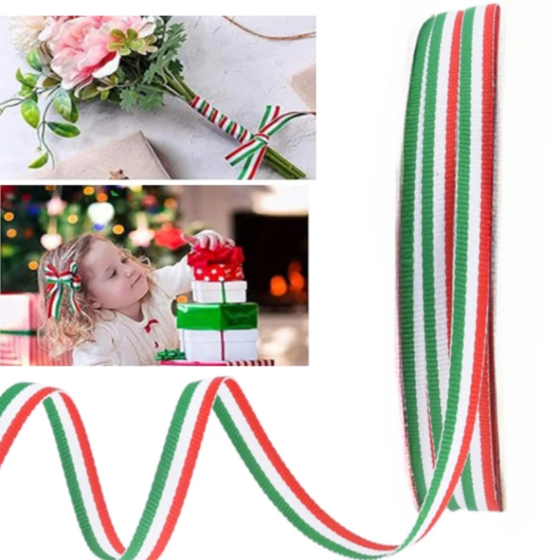 10Meter Tri-Color Stripe Ribbons for Gifts, DIY Crafts, Parties ...