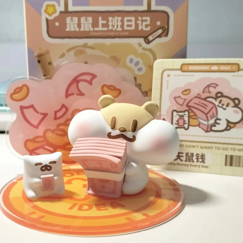 In Stock Milk Tea Mouse Bobarat'S Diary At Work Series Blind Box ...