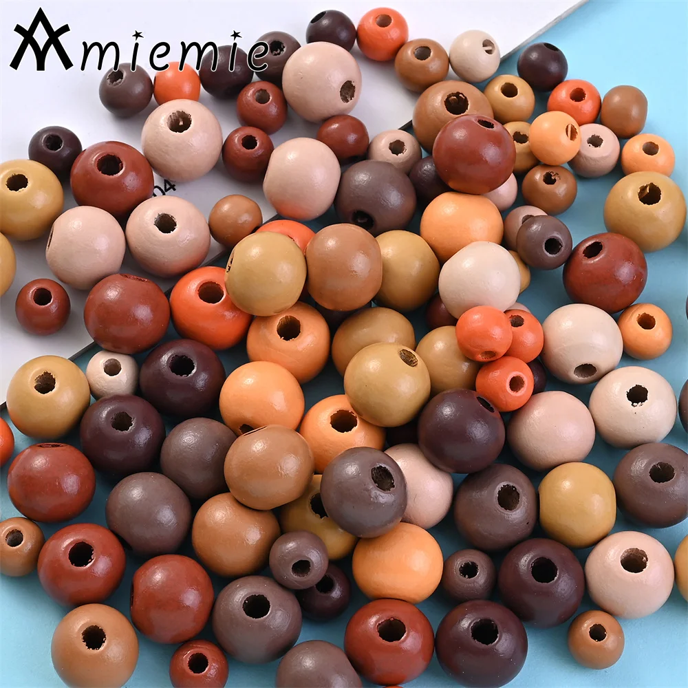 Cuentas-de-madera-de-Color-marr-n-para-fabricaci-n-de-joyas-abalorios ...