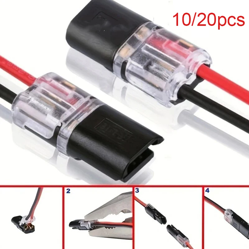 10-20pcs-2-Pin-2-Way-Universal-Compact-Wire-Terminals-No-Wire-Stripping ...