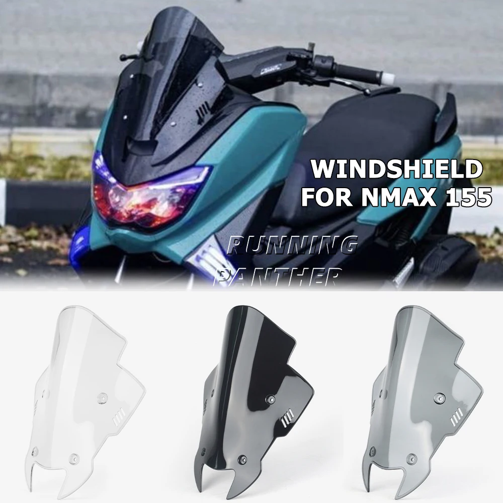 Motorcycle-Front-Windscreen-Windshield-Wind-Screen-Shield-Deflector ...