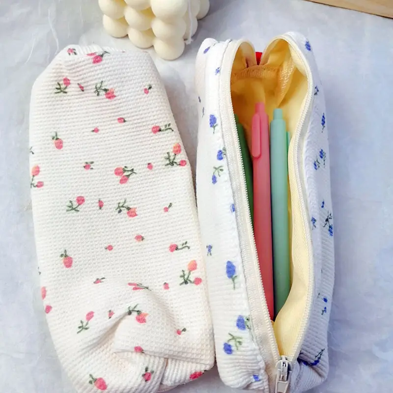 Kawaii-Floral-Fresh-Style-Pencil-Bag-Small-Flowers-Pencil-Cases-Cute ...