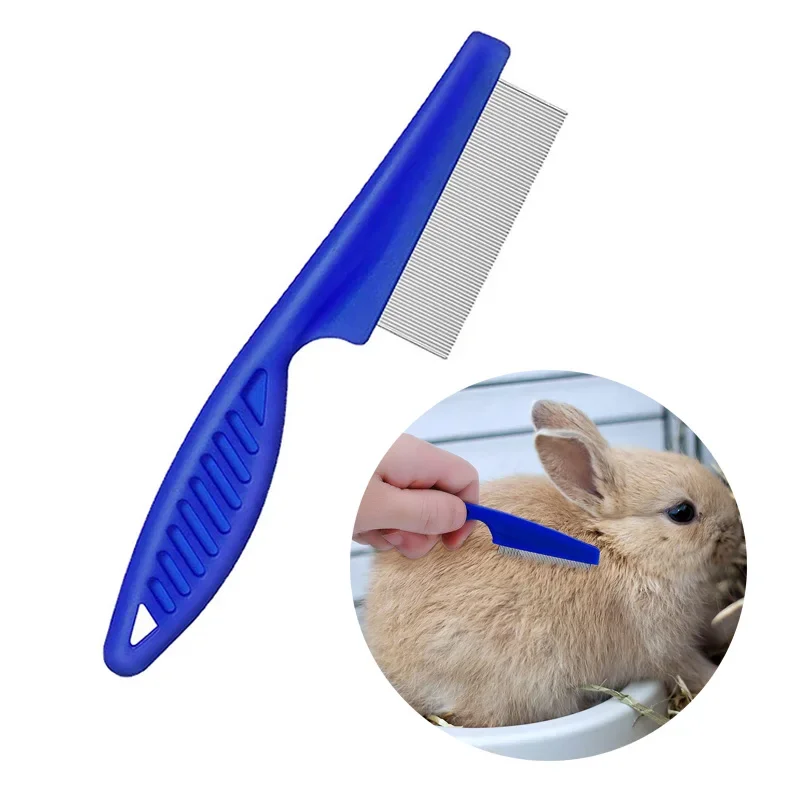 Small Pet Grooming Brush Rabbit Hair Remover Flea Comb Shampoo Bath ...
