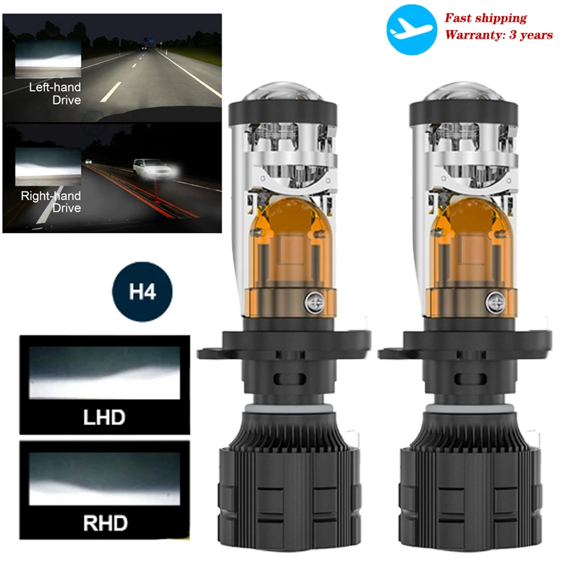 Lhd Rhd H4 H7 Conversion Kit Led Auto Motor Mini Lens Projector ...