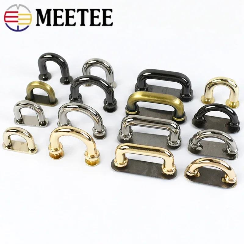 Meetee-10Pcs-D-Ring-Metal-Arch-Bridge-Buckle-Bag-Strap-Hook-O-Rings ...