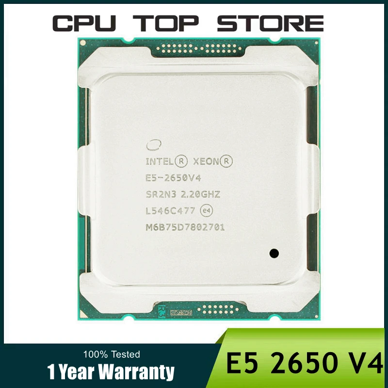 Intel Xeon E5 2650 V4 Cpu Processor 12 Core 2.20ghz 30mb L3 Cache 105w ...