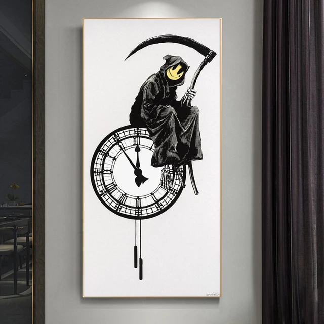 Grim Reaper With Clock